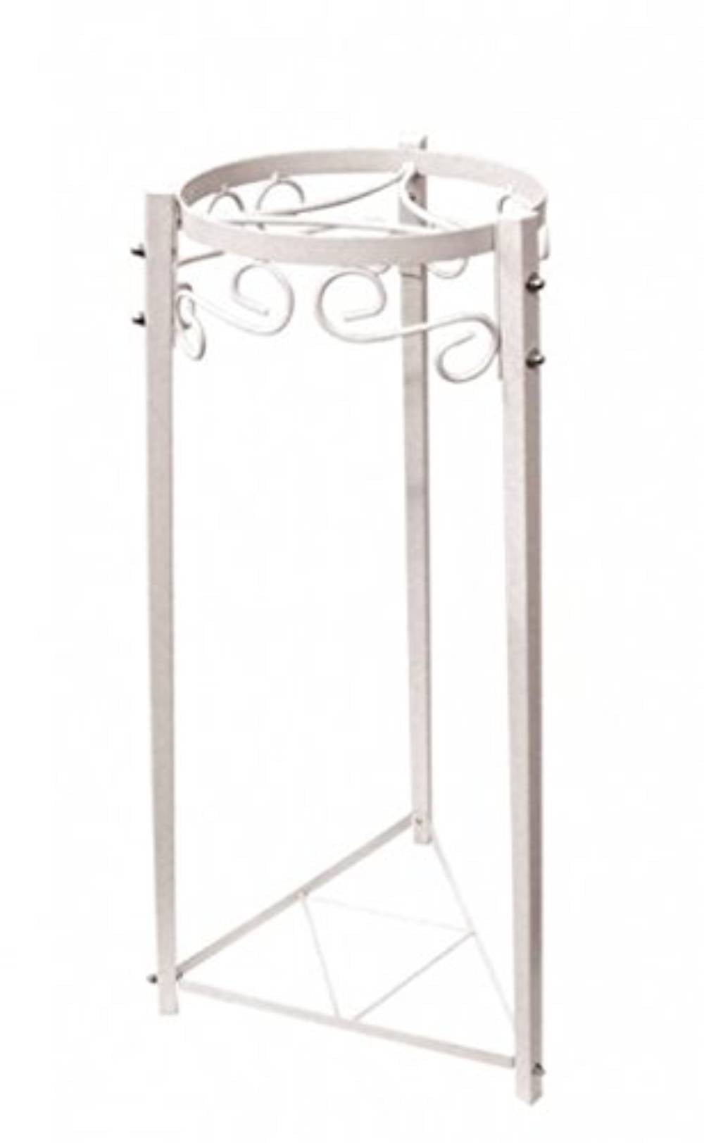 32" 2 Step All Metal Stand - White - Ceramic / Porcelain Crock Stand ...