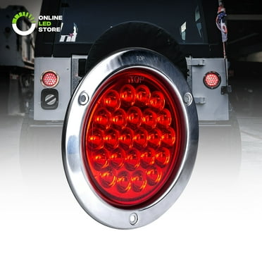 Grote 55162 4" Round LED Stop Tail Turn Light with Integrated Backup ...