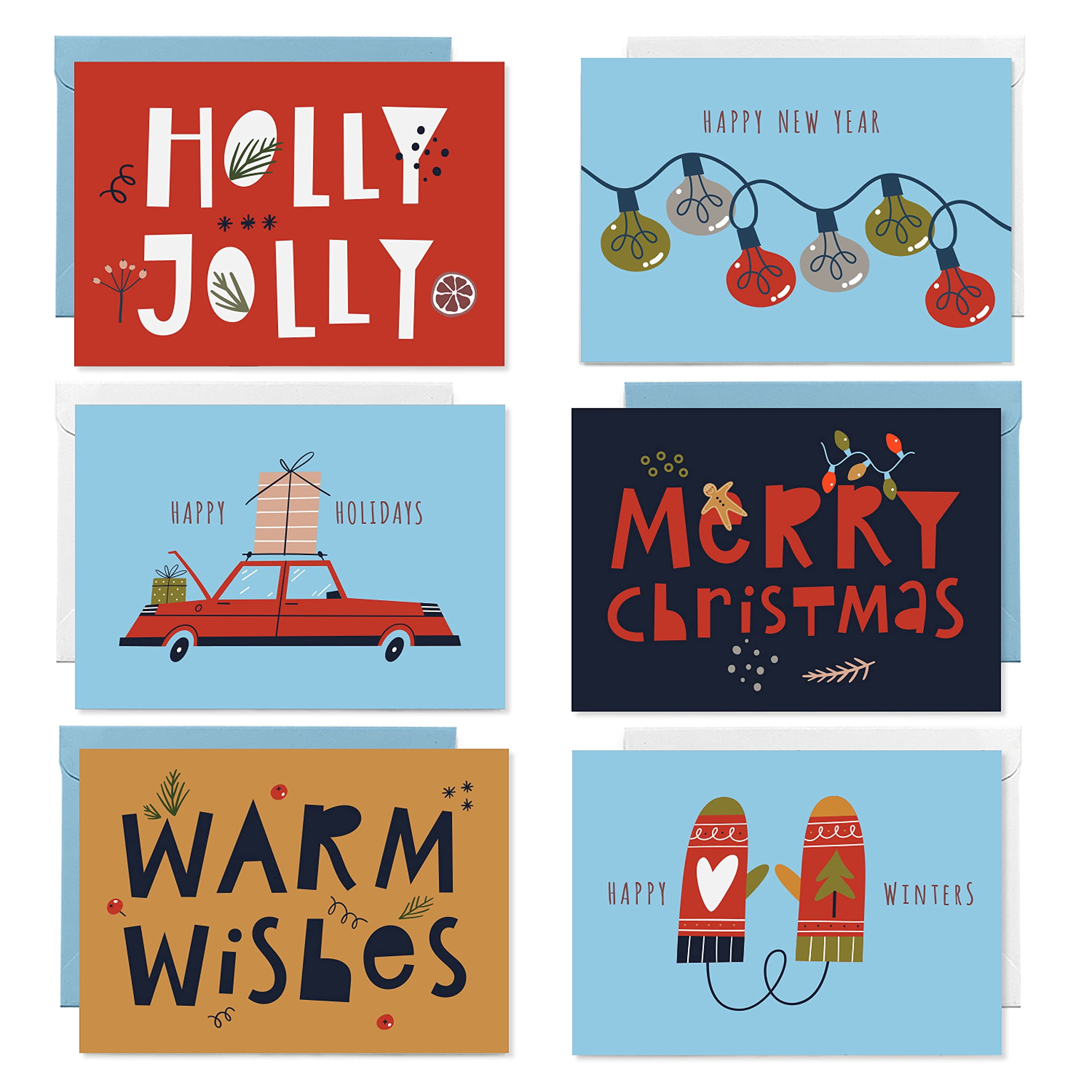 Easykart Classic Christmas Card Assortments - Holiday Greeting Cards ...