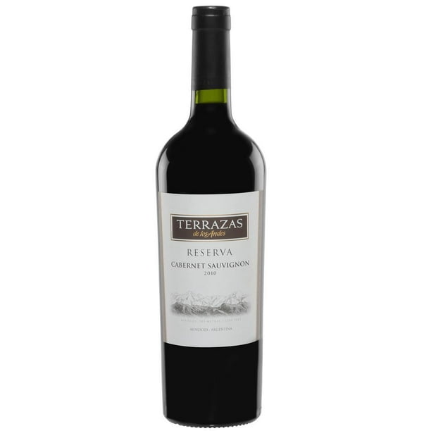 Pack de 6 Vino Tinto Terrazas De Los Andes Reserva Cabernet Sauvignon 750 ml Terrazas De Los ...
