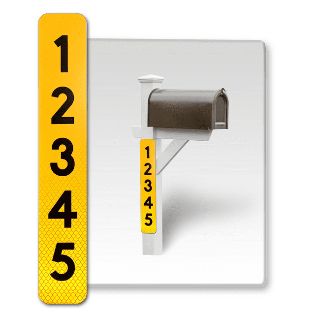 Customized Mailbox Address Numbers Stickers for Outside, 911 Emergency ...