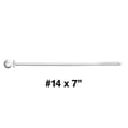 #14 x 7 Ceramic Coated Torx/Star Drive Gutter Screws for Fastening ...