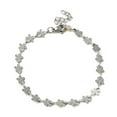 10pc Colorful Enamel Flower Link Chain Bracelet 304 Stainless Steel ...