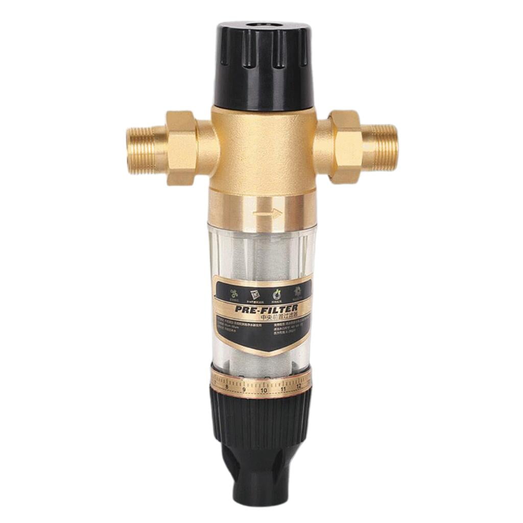 Brass Whole House Water Pre Filter System Backwash Rust Prefilter ...
