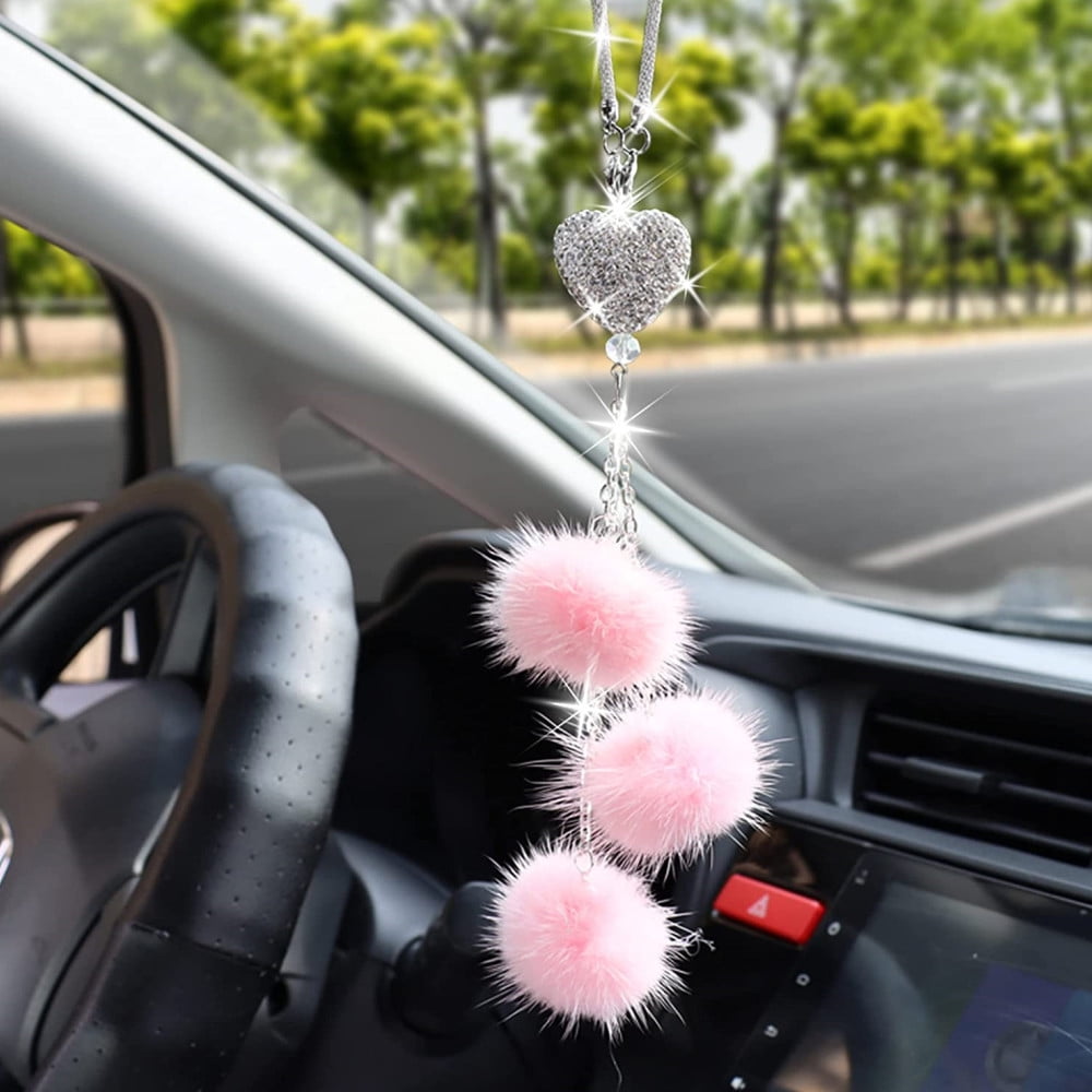 Car Mirror Accessories for Women,Car Rearview Mirror Decorative Pendant ...
