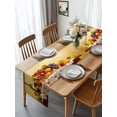 Burlap Table Runner 70 Inches Long, Rustic Grape Peach Apples Wine Non ...