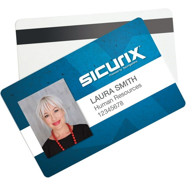 SICURIX SICURIX Blank ID Card, 2 1/8 x 3 3/8, White, 100/Pack - Walmart.com