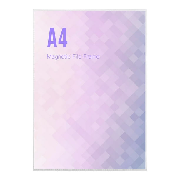 FlyFlise A4 Document Sign Holder Pocket Magnetic File Pouch PVC Poster ...