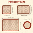 5 Pcs Silicone Baking Mat 4 Sizes Reusable Silicone Mat Non-Stick Food ...
