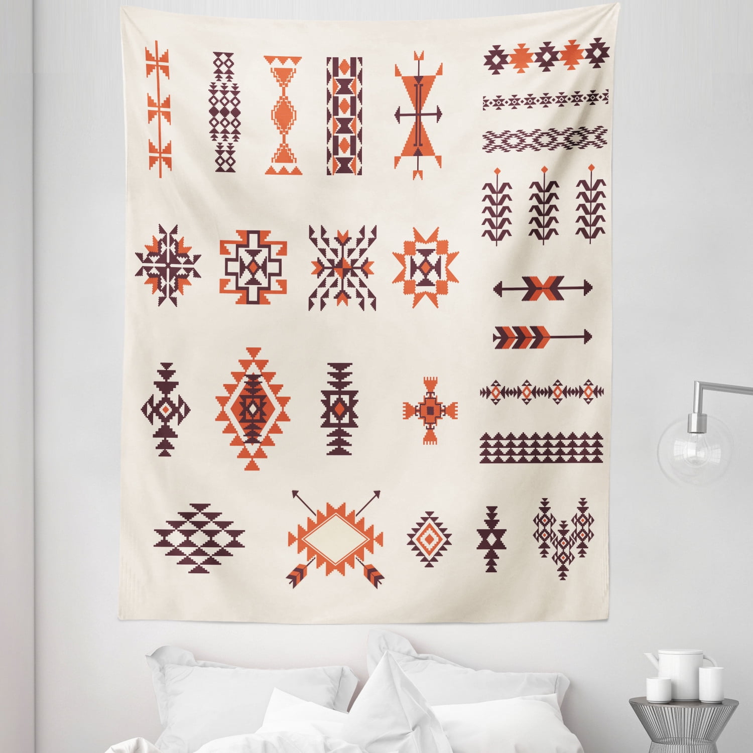 Tribal Tapestry, Illustration of Aztec Culture Pattern Tribal Design ...