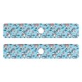 2 Pack Cartoon Sharks with Skateboard Faucet Mat for Kitchen Sink 30 ...
