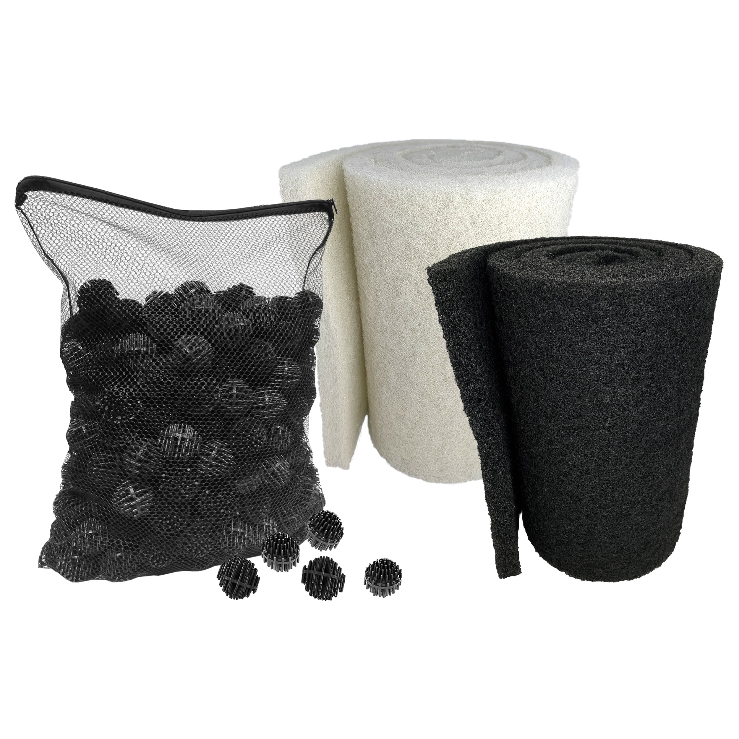 Aquatic Experts - Pond Filter Pads, 12" x 72" White Fine + 12" x 72 ...