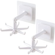 Hyper Tough 16 in. Wall Mounted Multi Hook Rack, Gray - Walmart.com