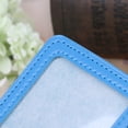 10 Colors ID Window Business Work Card Holder Leather for Case Badge ...