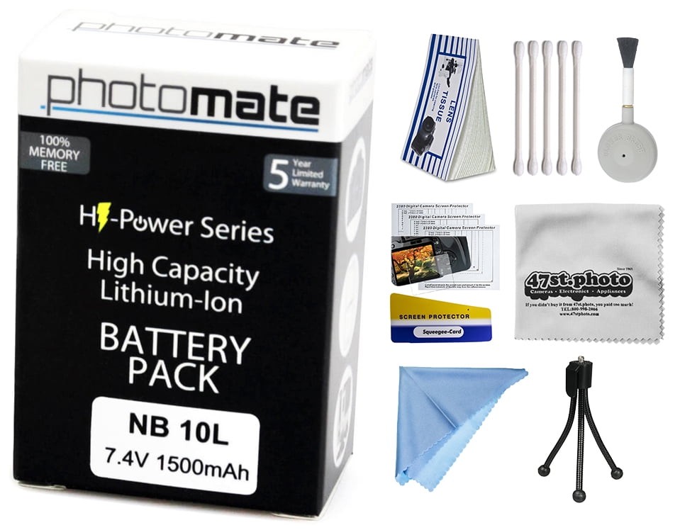 Photomate NB10L NB-10L 1200mAh Battery for Canon Powershot SX40 SX50 ...