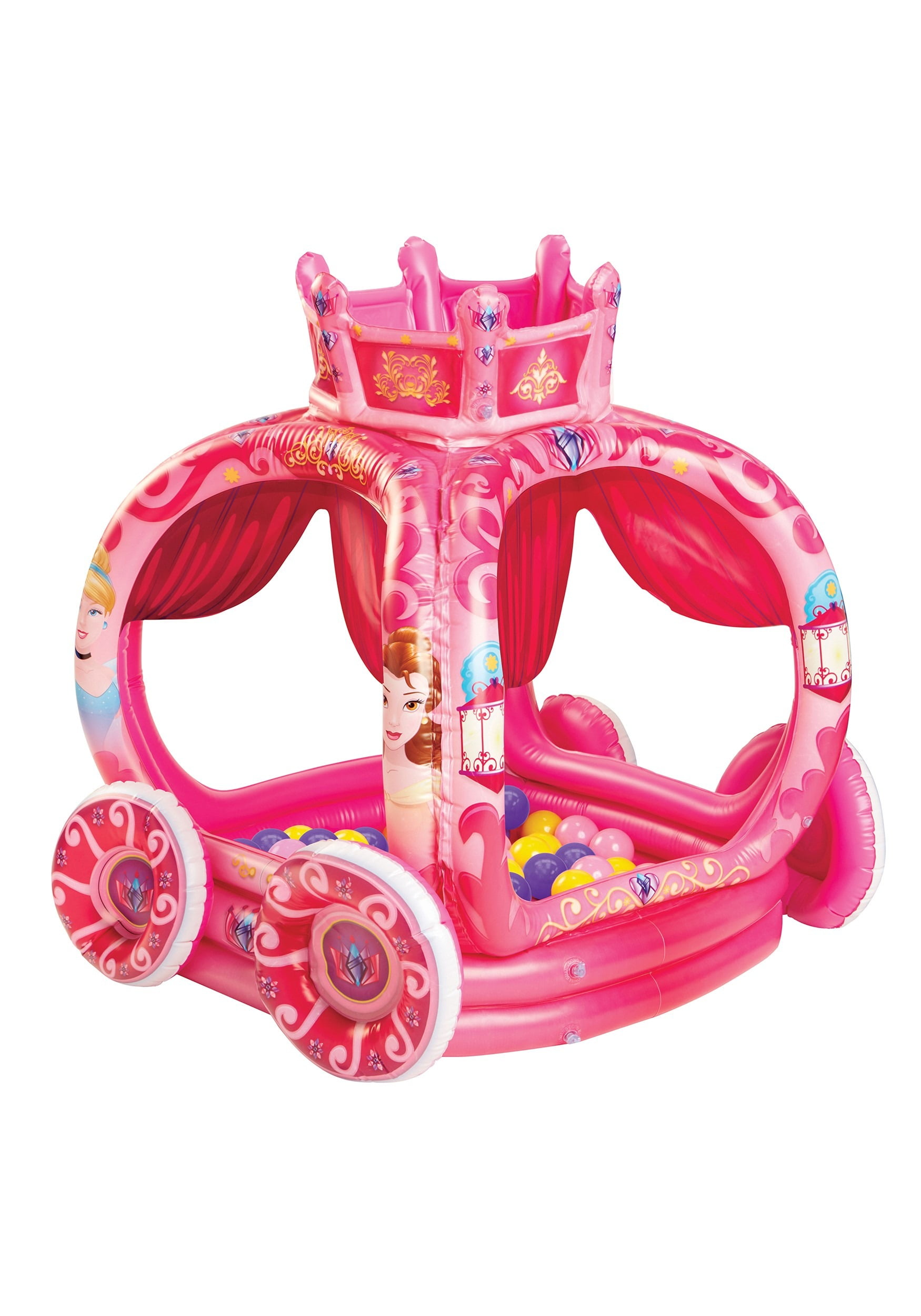 Disney Princess Royal Carriage Inflatable Playland Ball Pit – BrickSeek