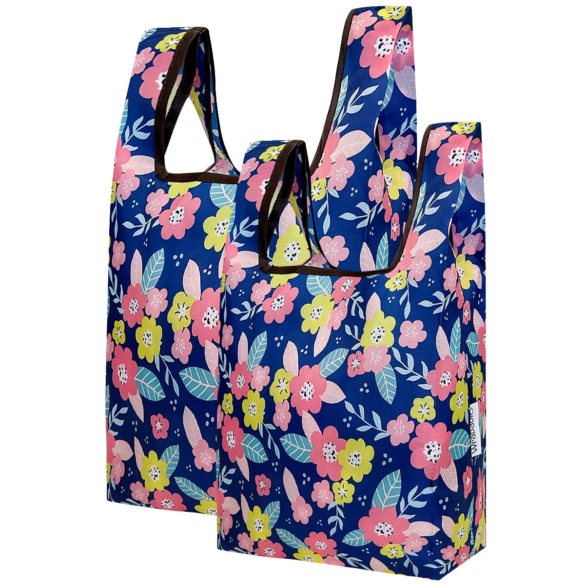Wrapables JoliBag Collection Reusable Shopping Bag (Set of 2), Pink ...