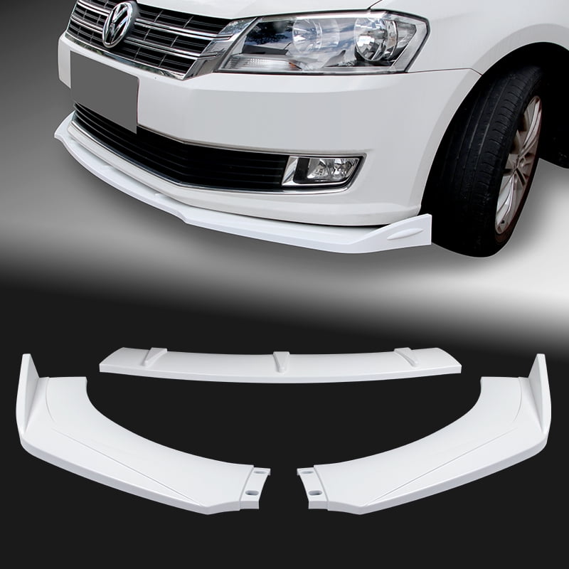 Universal Painted White Front Bumper Protector Body Kit Splitter ...
