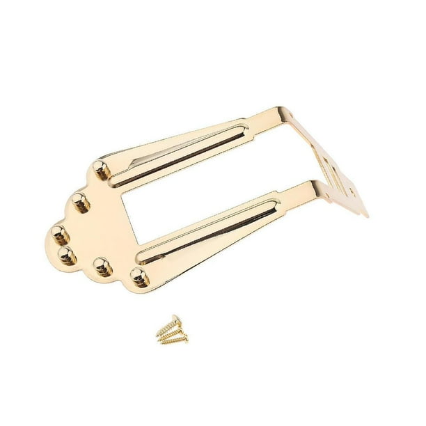 Baohd Durable Golden 6 String Guitar Tailpiece Bridge for Archtop ...