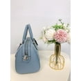 Coach Rowan Medium Cornflower Chambray Canvas Satchel Crossbody Handbag ...