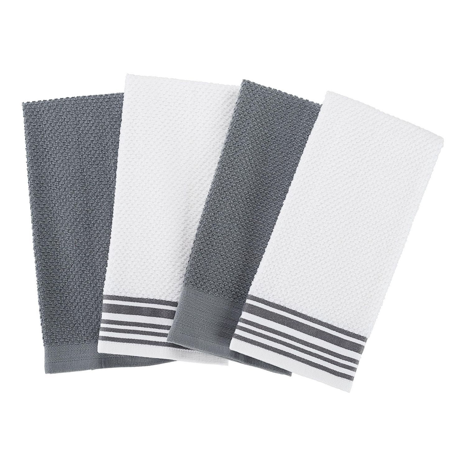 Click here for Mainstays 4-Pack 16X26 Woven Kitchen Towel Set  Re... prices