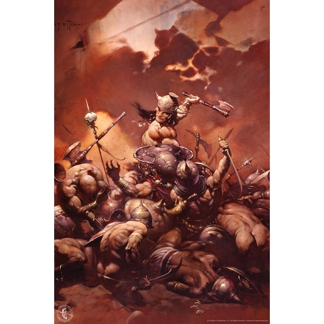 The Destroyer by Frank Frazetta Wall Art Gothic Fantasy Decor Frank ...