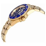 Invicta Pro Diver Men's Watch, Gold-tone, Blue Dial, 40 mm, 200m Water ...