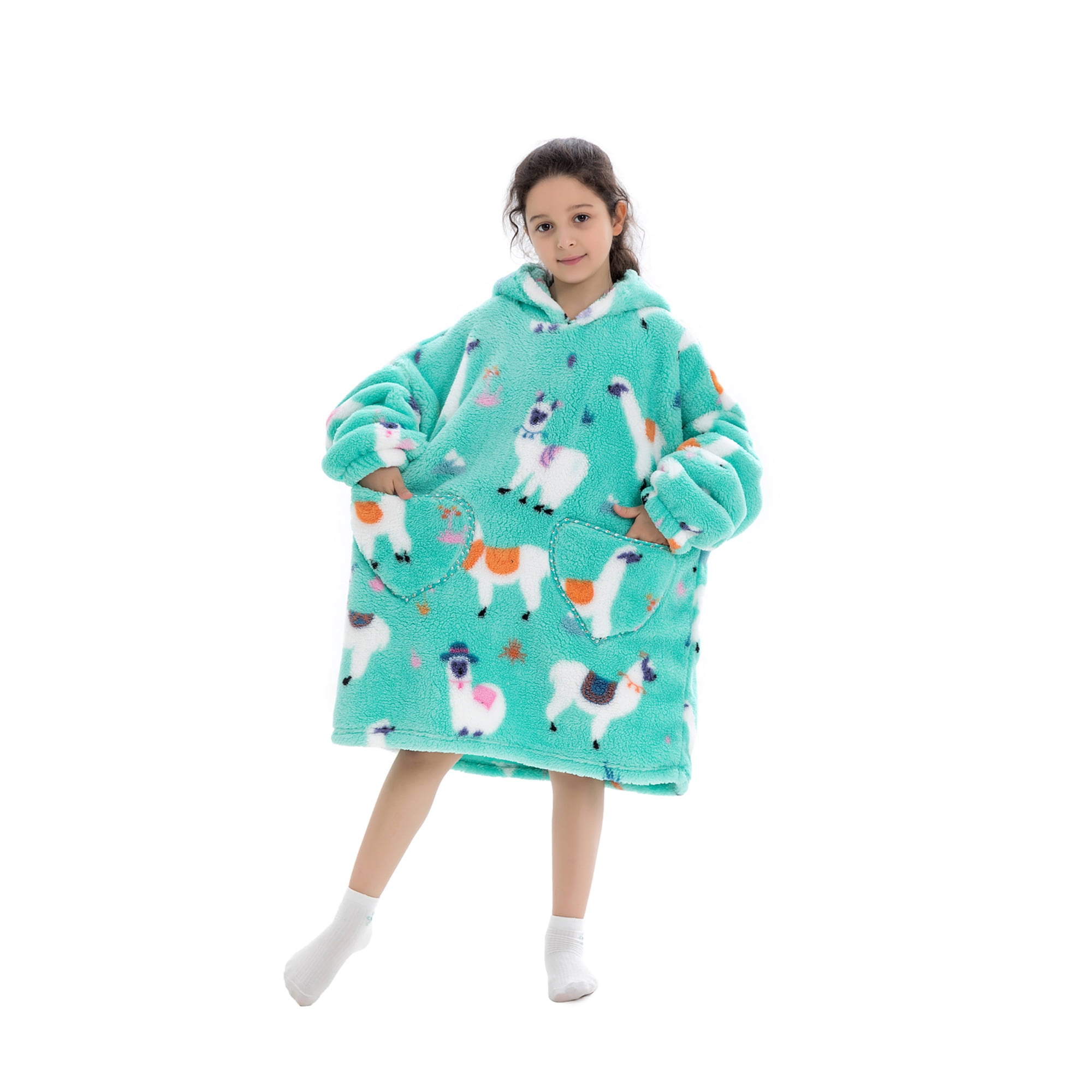 Click here for Caitzr Oversized Wearable Blanket Hoodie For Adult... prices