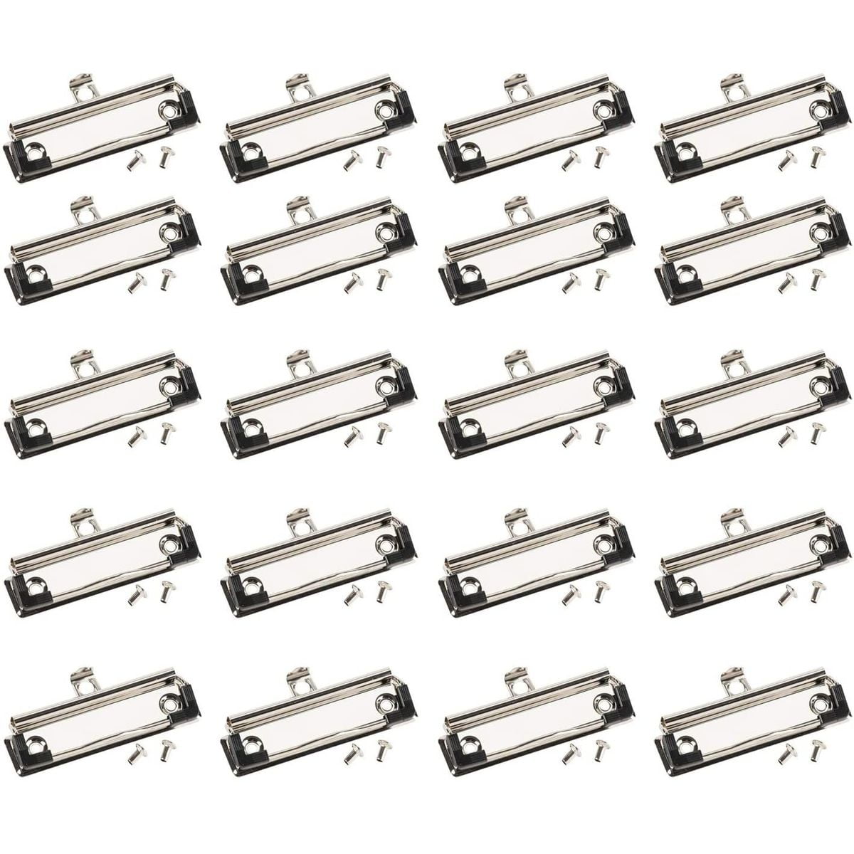 Clipboard Clips- 20-Pack Mountable Clips, Metal Hardboard Clips with ...