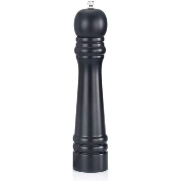 Torubia Pepper Mill Black Pepper Mill Grinder Wood Refillable Stainless ...