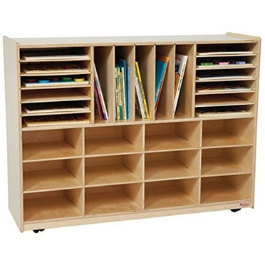 Wood Designs Multi-Storage Child's Cubby with Dimensions 48W x 15D x ...