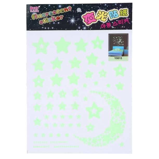 DIY Night Light Glow In The Dark Moon Stars Wall Stickers Home Decor ...