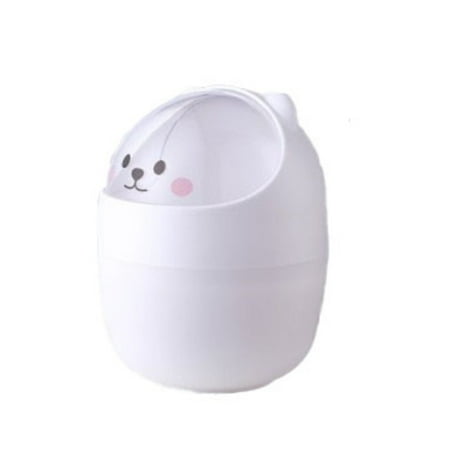 MAIF Cartoon Cute Bear Desktop Small Trash Bin Waste Bin Bedroom Home ...