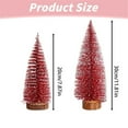Desktop Ornament,9.8" Christmas Trees Decorations Small Bottle Brush ...