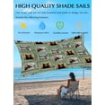 Bears in Frames Sun Shade Sail 14' x 18', Rustic Cabin Bear Elk Green ...