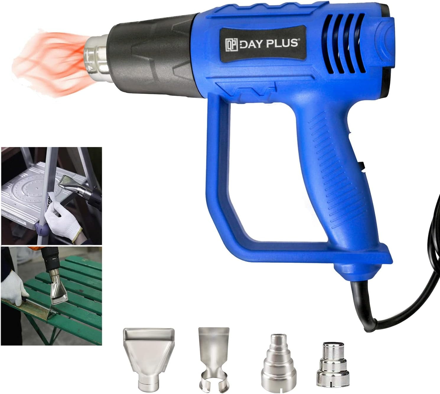 Heat Gun, 2000W Hot Air Gun Heat Gun with 2 Adjustable Temperature ...