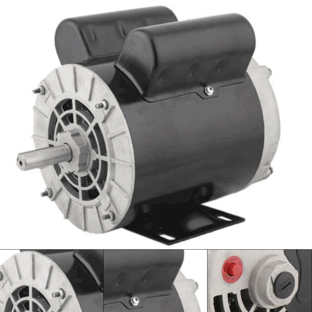 Miumaeov Air Compressor Electric Motor 3450 RPM 2 HP 56 Frame Single ...
