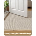 Color&Geometry Extremely White Beige Ultra Thin Indoor Door Mat 24"x36 ...