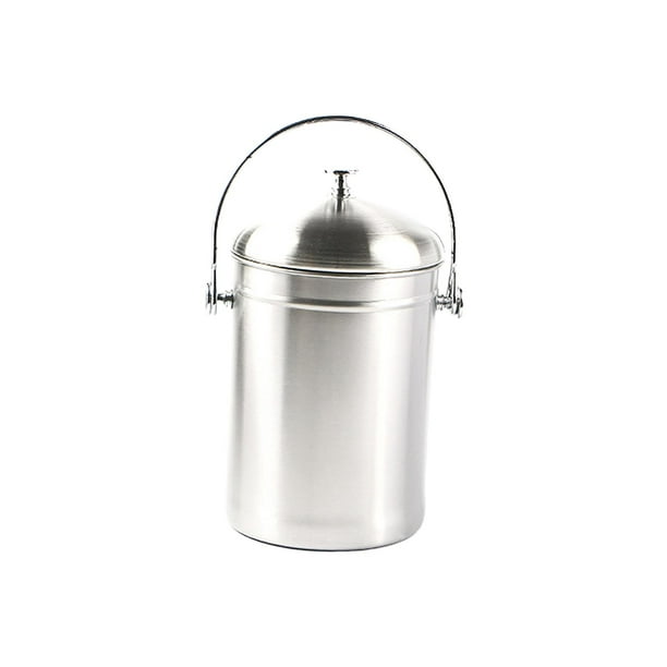 Luzkey Stainless Steel Compost Bin Food Waste Bucket, Useless ...