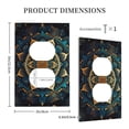 Ethnic Bohemian Mandala Geometric Duplex Wall Plate 1 Gang Decorative ...