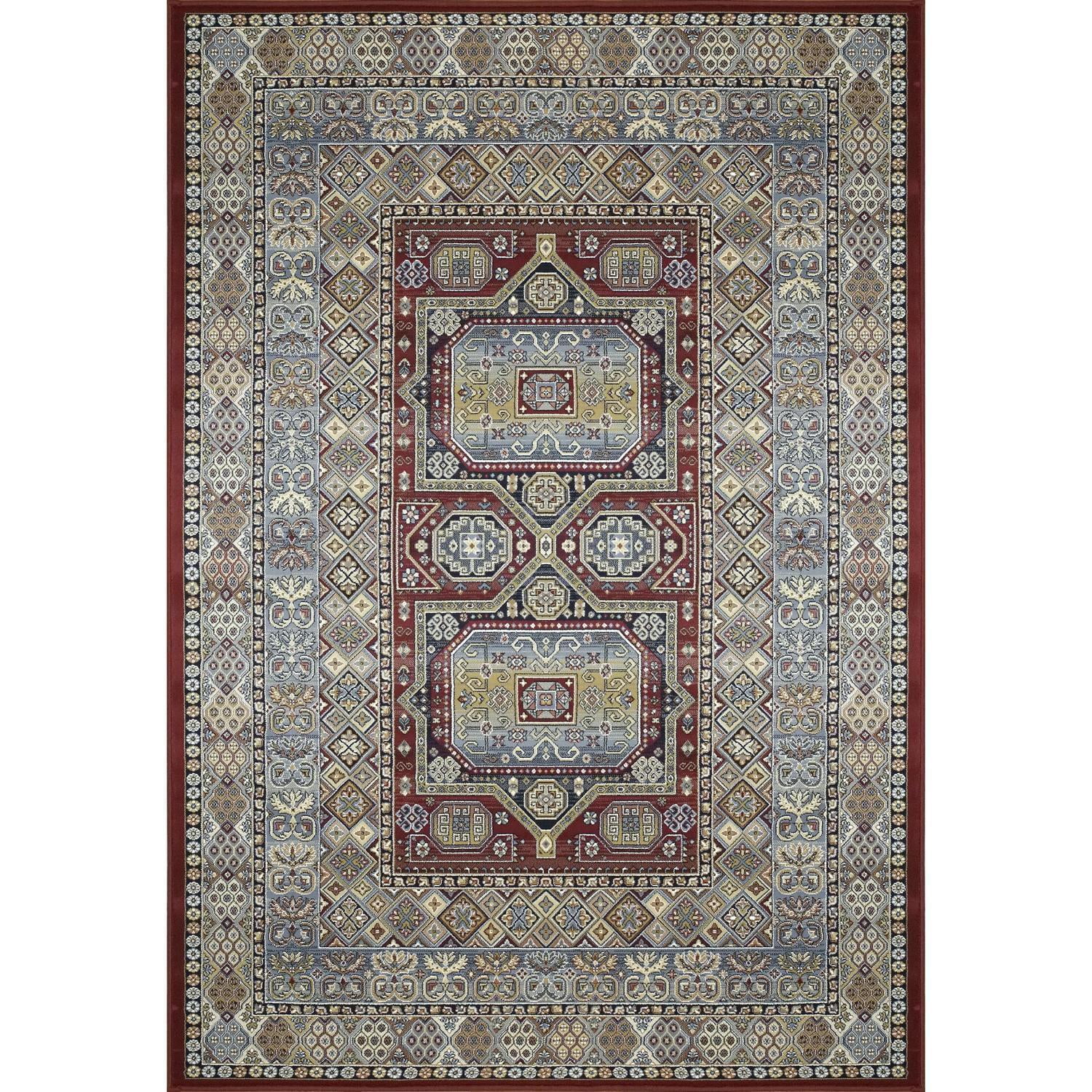 Ancient Garden Machine-Made Traditional Area Rug - Red - 2' 2" x 11 ...