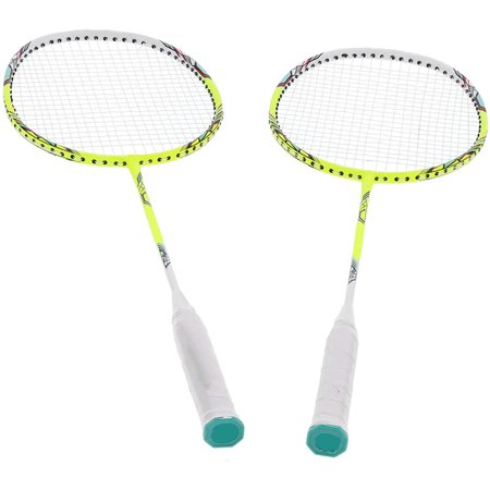 Badminton Racquets,2 Player Badminton Racquets Set Lightweight Carbon ...