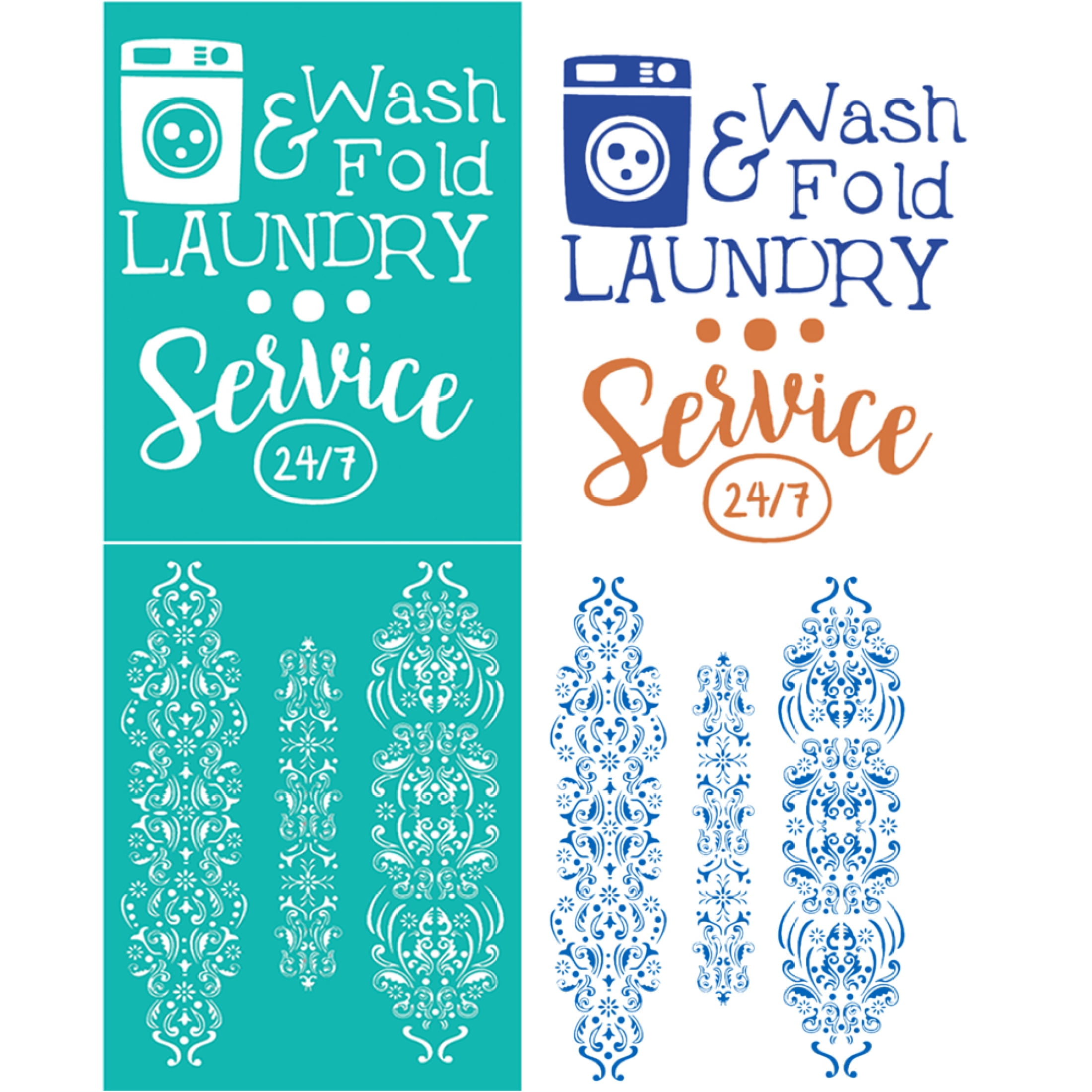 EUBUY Screen Printing Template Diy Adhesive Can Reused Polymer Clay ...