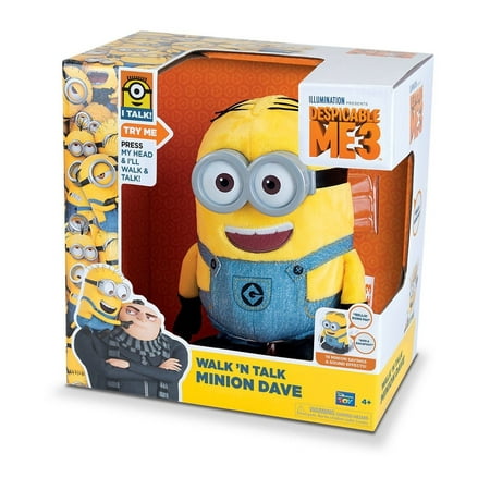 Despicable Me Walk & Talk Minion Dave Toy Figure - Walmart.com