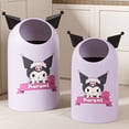 Sanrio Kuromi Anime Cartoon Trash Can Creative Kawaii Storage Bucket ...