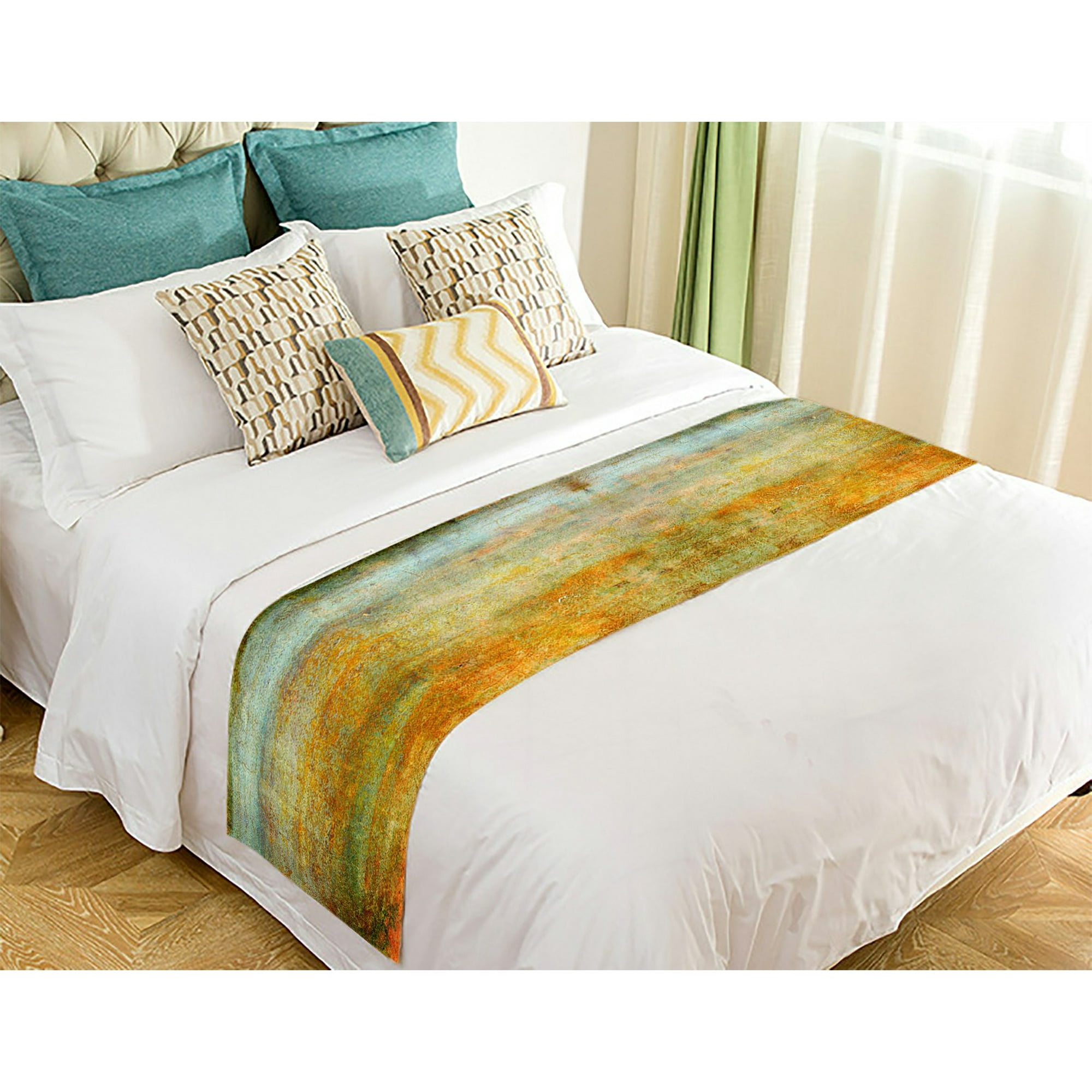 Click here for Erehome Space Bed Runner Bed Scarf Bed Decor 20x95... prices