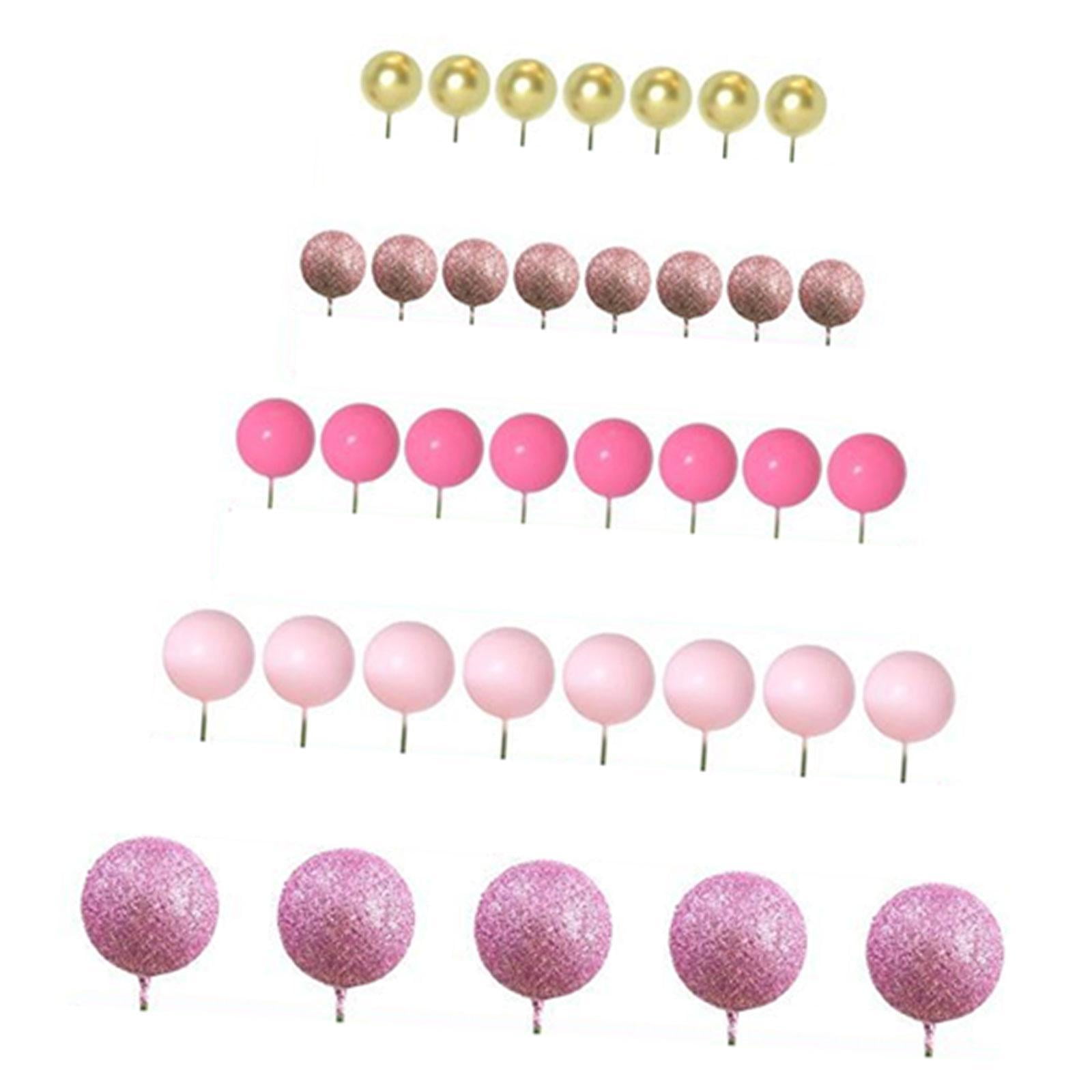 50x Ballas de pastel de pastel decoraciones de pastel coloridas Mini ...