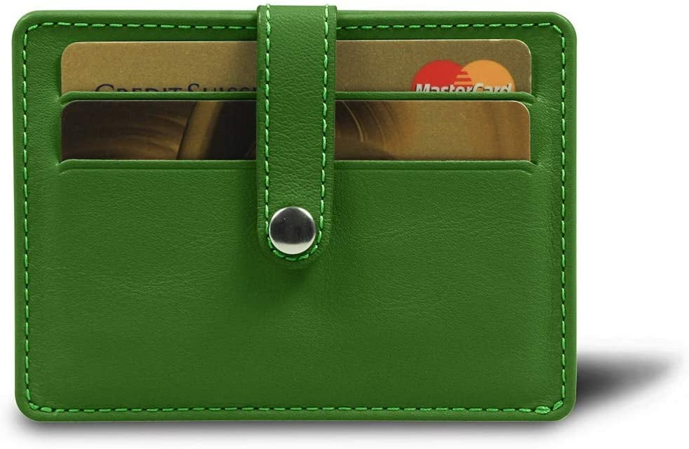 Lucrin - Card wallet for 8 cards - Light Green - Smooth Leather ...