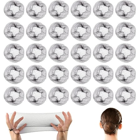 nipocaio Bun Net, Hair Net, 30 Pcs Hair Nets, Invisible Hair Nets ...