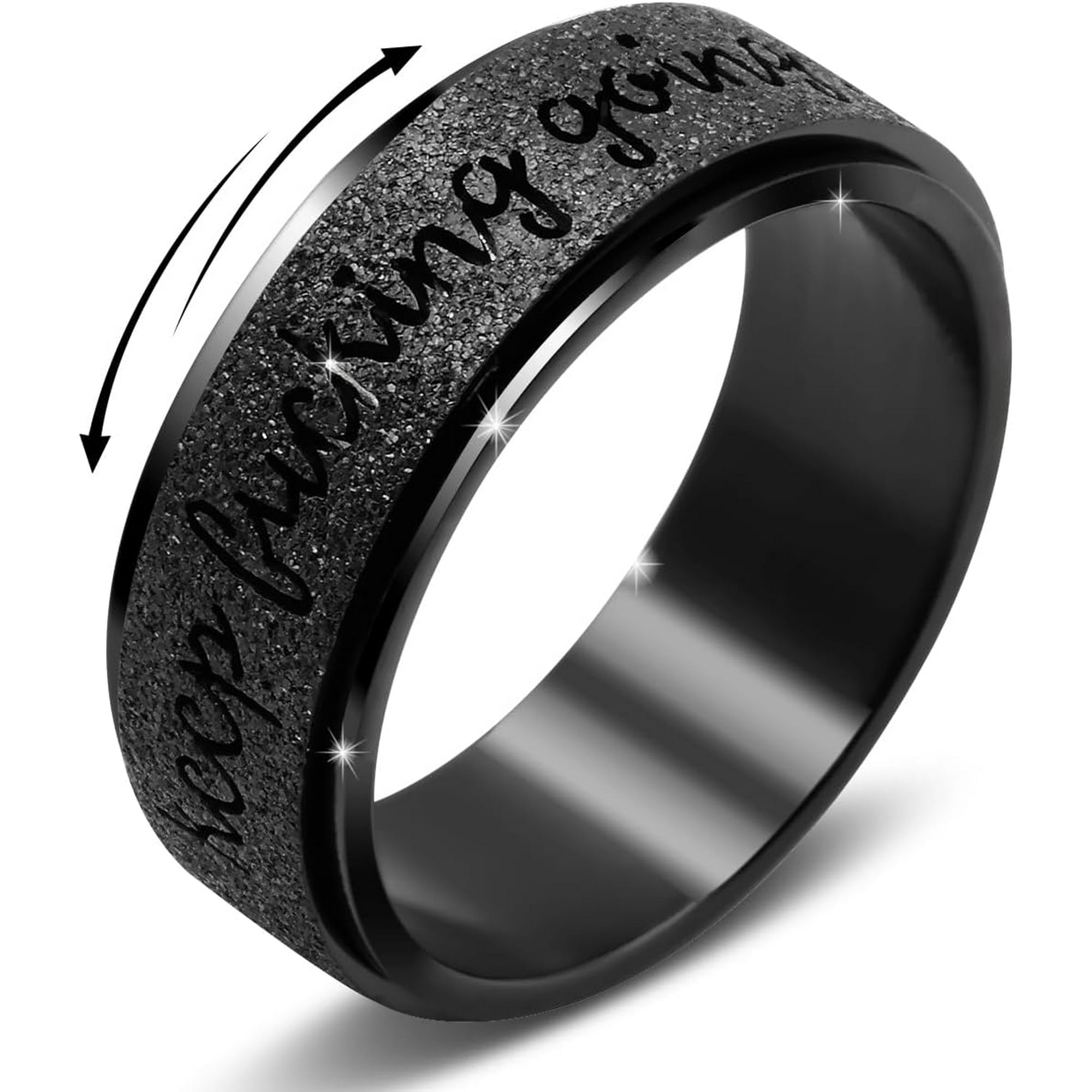 Click here for Flafree Fidget Spinner Ring For Men Stainless Stee... prices